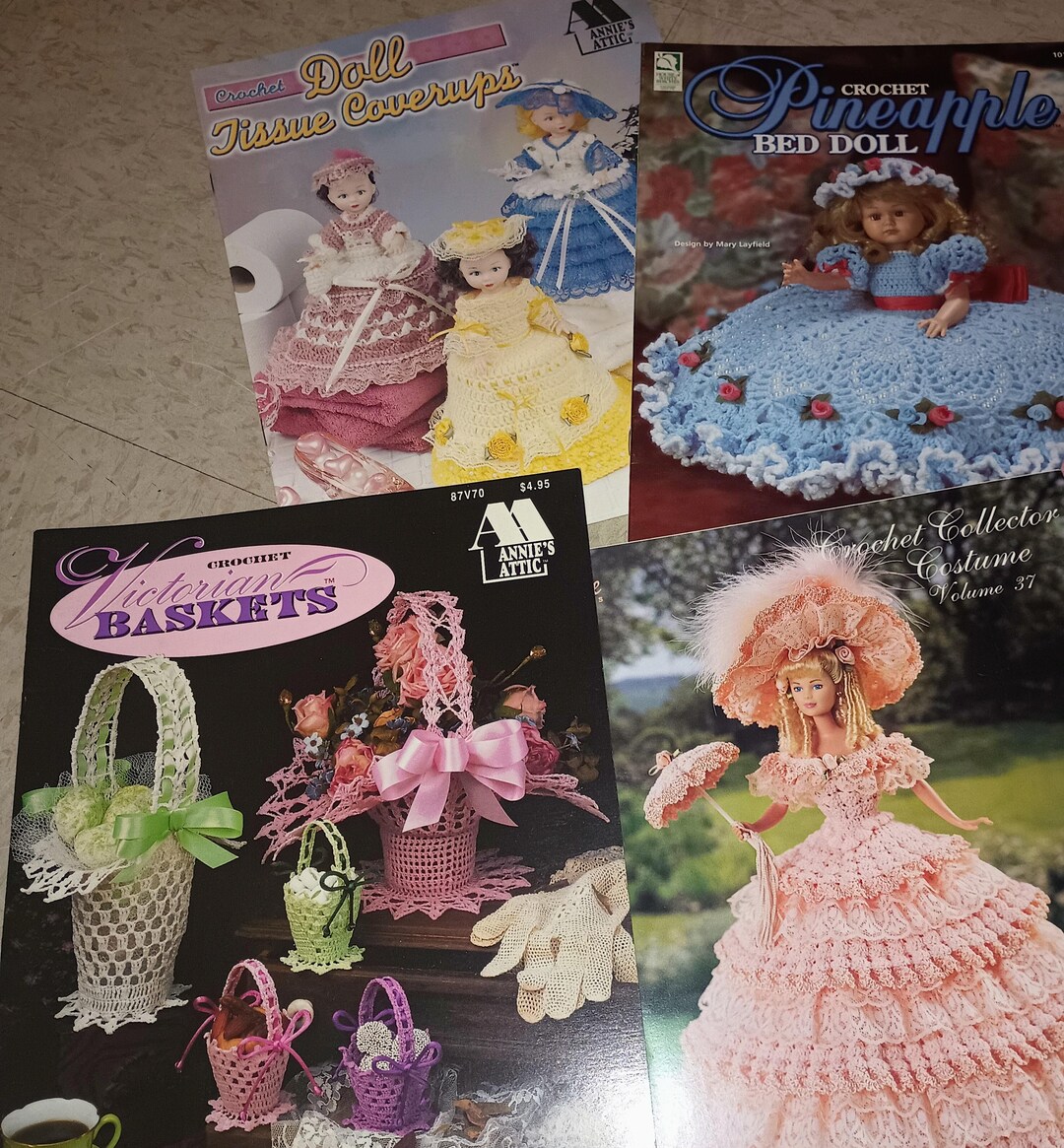 Lot of 7 Annie's Attics and Other Doll Crochet Pattern Books - Etsy