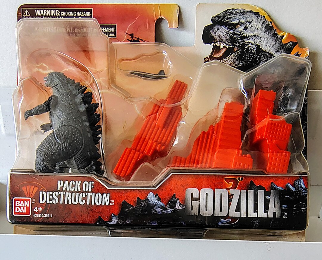 1 Brand New GODZILLA Pack of Destruction Bandai RED VERSION - Etsy