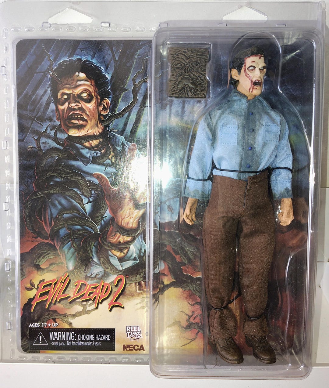 Evil Dead 2 Deadite Ash NECA Retro Clothed Action Figure Horror Reel ...