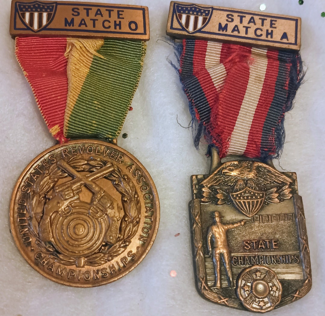 Vintage USRA United States Revolver Association State Match Marksman ...