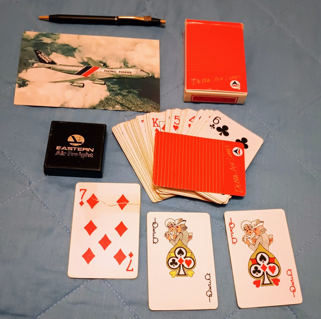Airline Lot Eastern Flying Tigers Delta Cross Pen Cards Postcard Tape ...