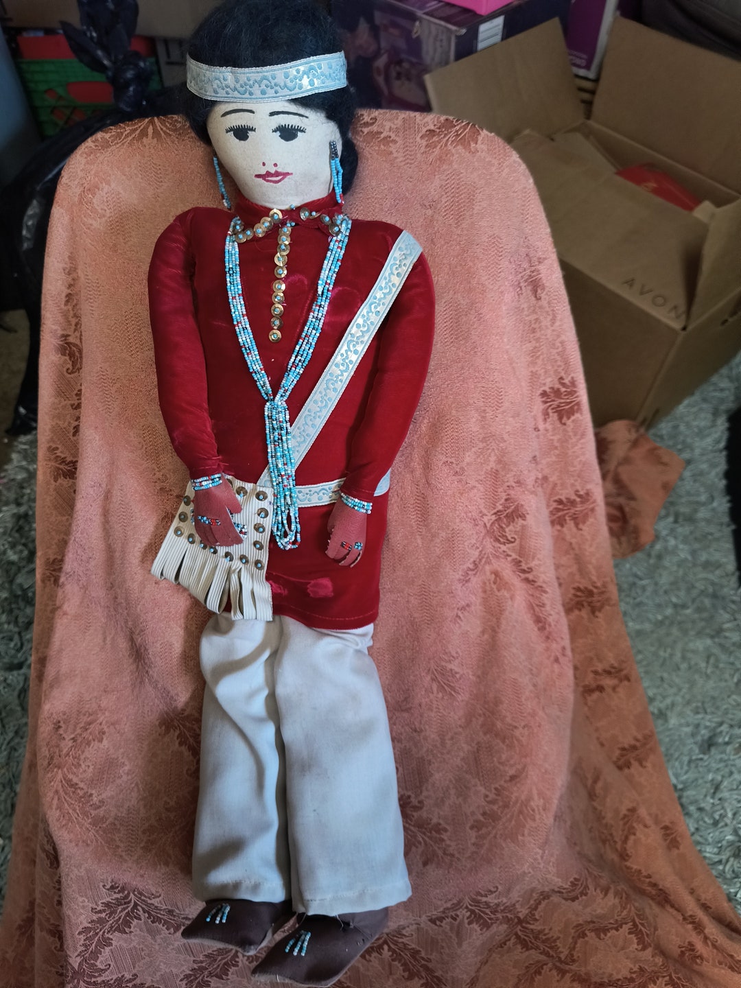 Vintage Hand Crafted Native Doll - Etsy