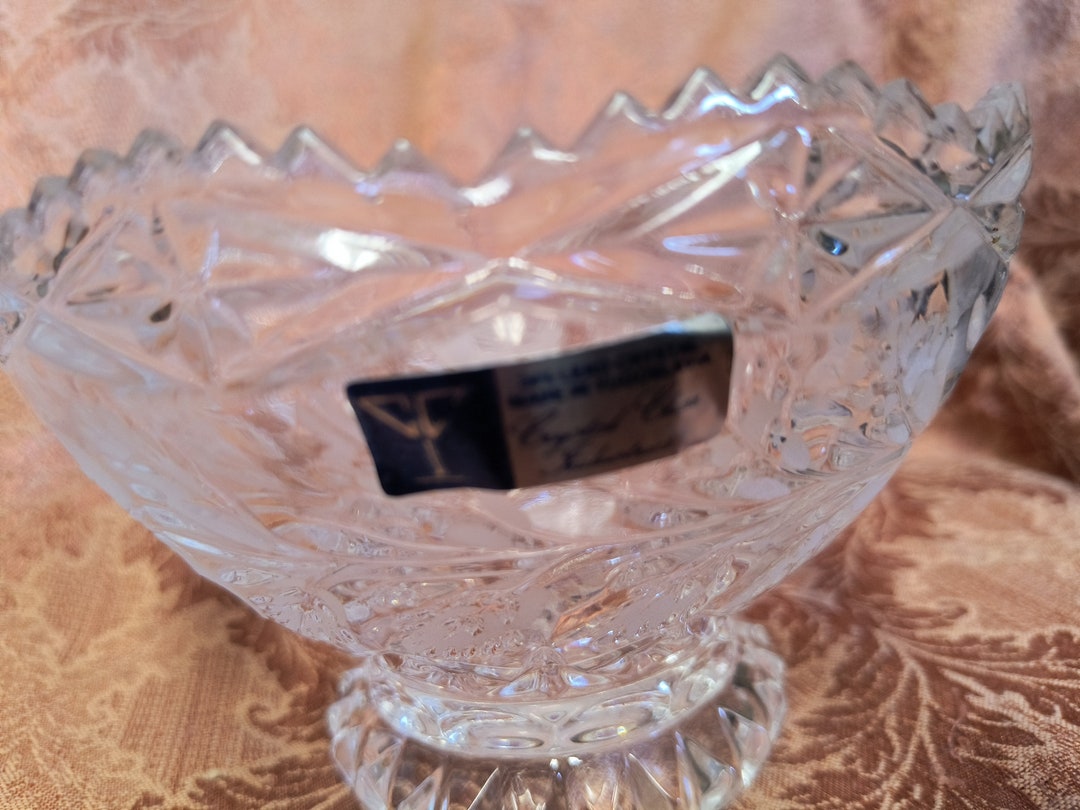 Yugoslavian Lead Crystal Bowl - Etsy