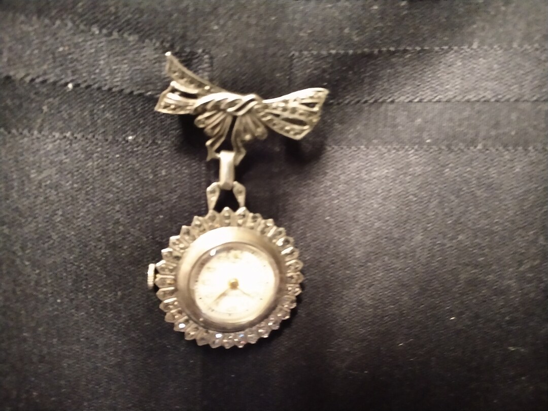 Antique Croton Watch Broach - Etsy