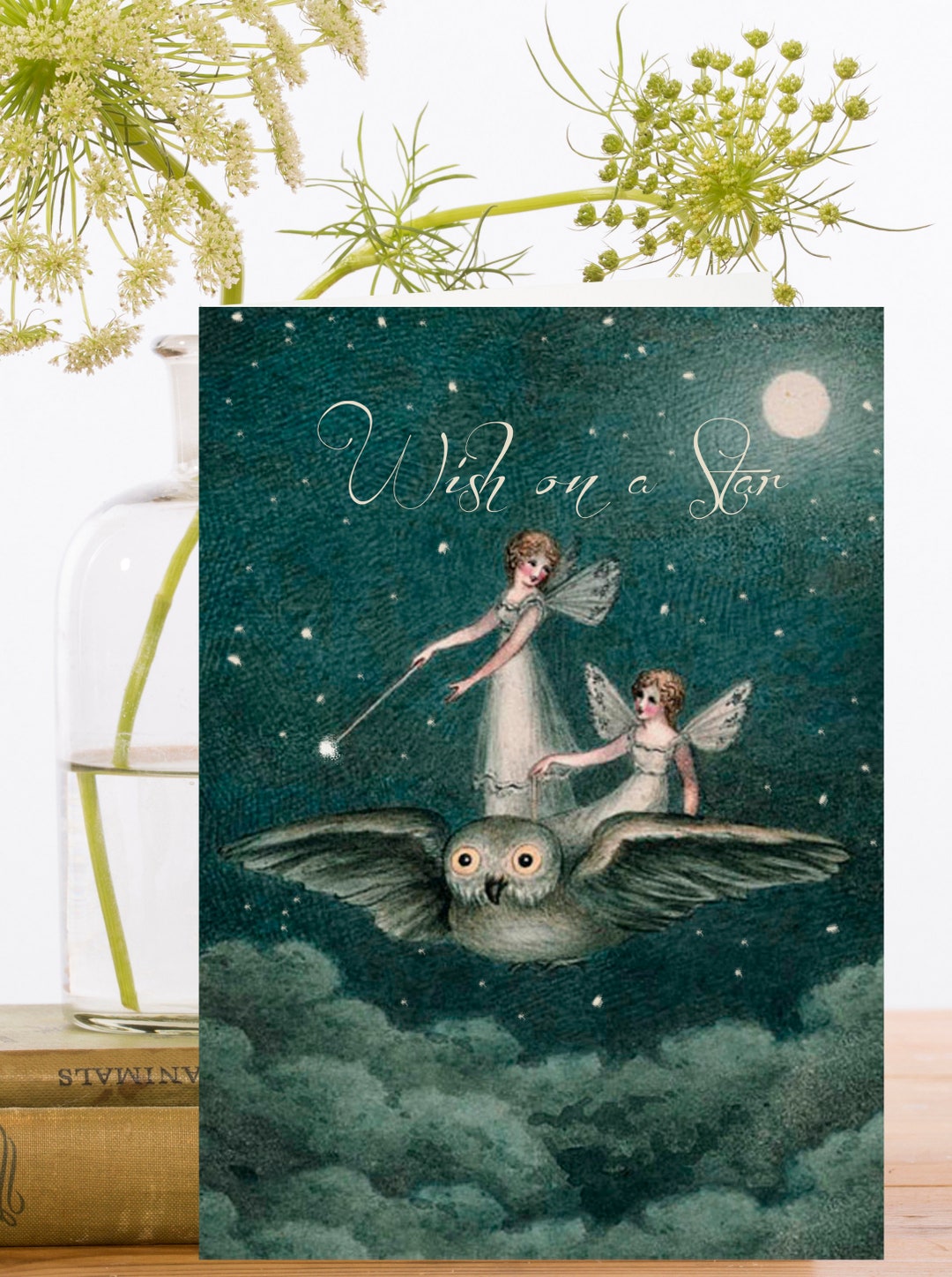 Whimsical Vintage Collage Art Card~sustainably Sourced Material ...