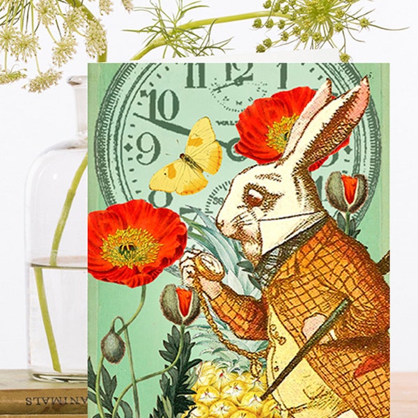 Alice in Wonderland Pocket Watch White Rabbit - Etsy Australia