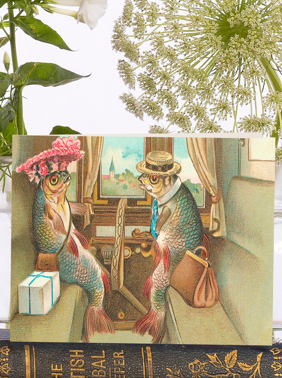 Whimsical Little Vintage Art Card ~ Sustainably Sourced Material ...