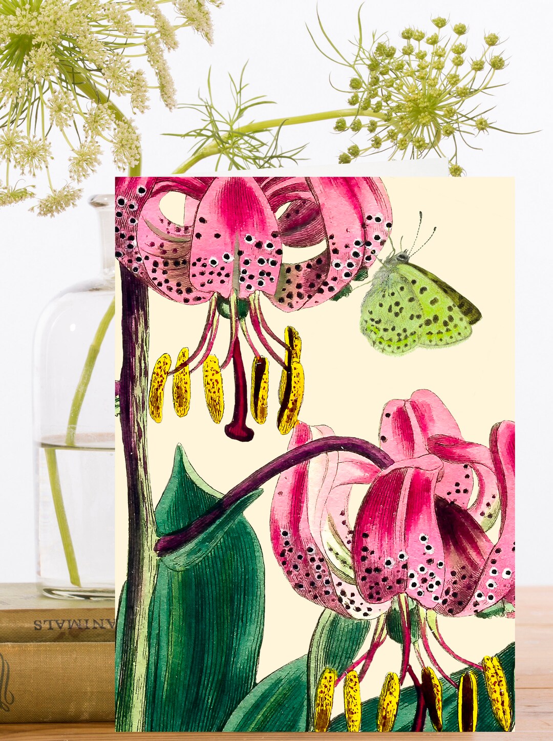 Whimsical Vintage Collage Art Card Sustainably Sourced Material ...