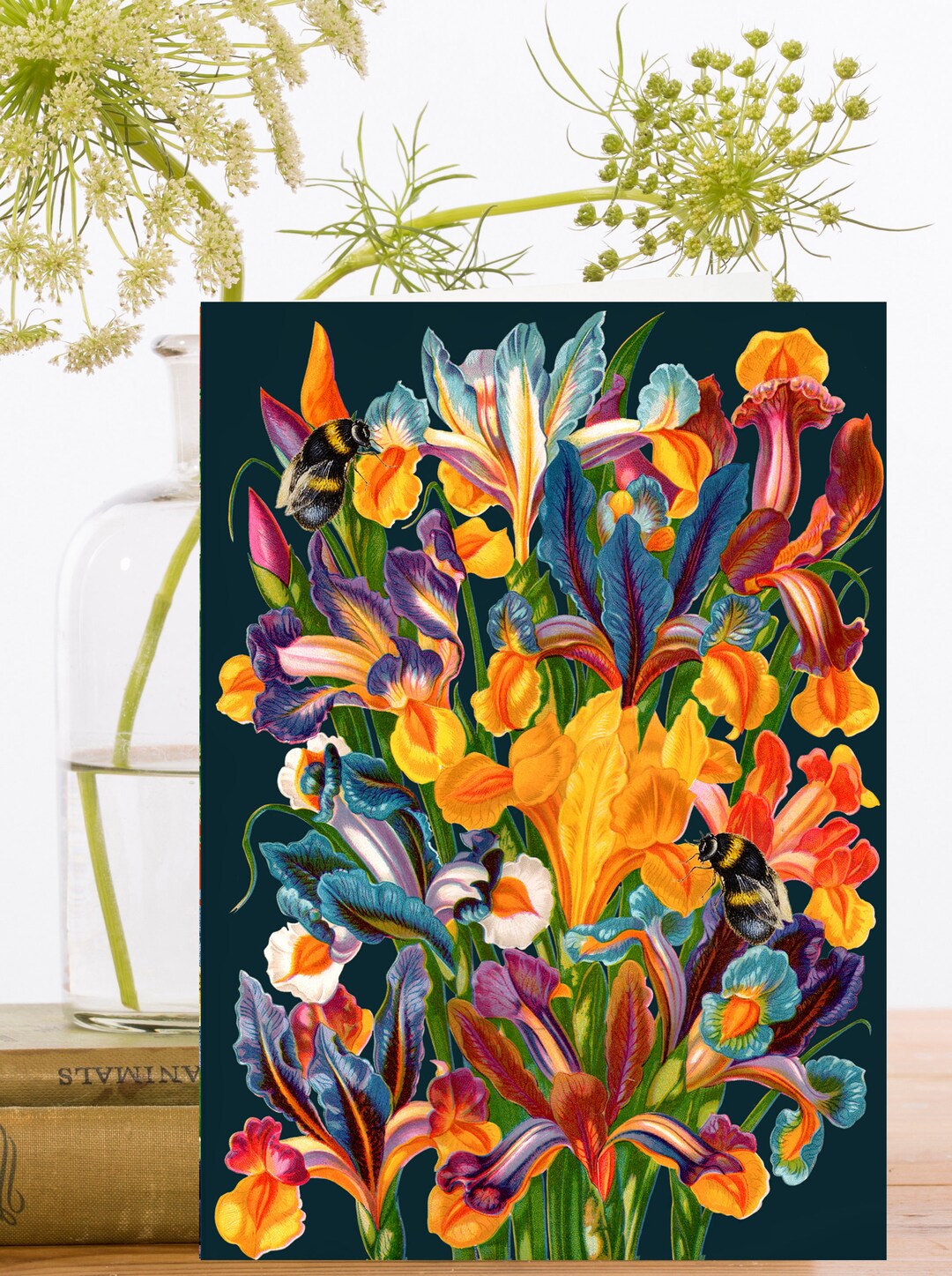 Whimsical Vintage Collage Art Card~ Sustainably Sourced Material ...