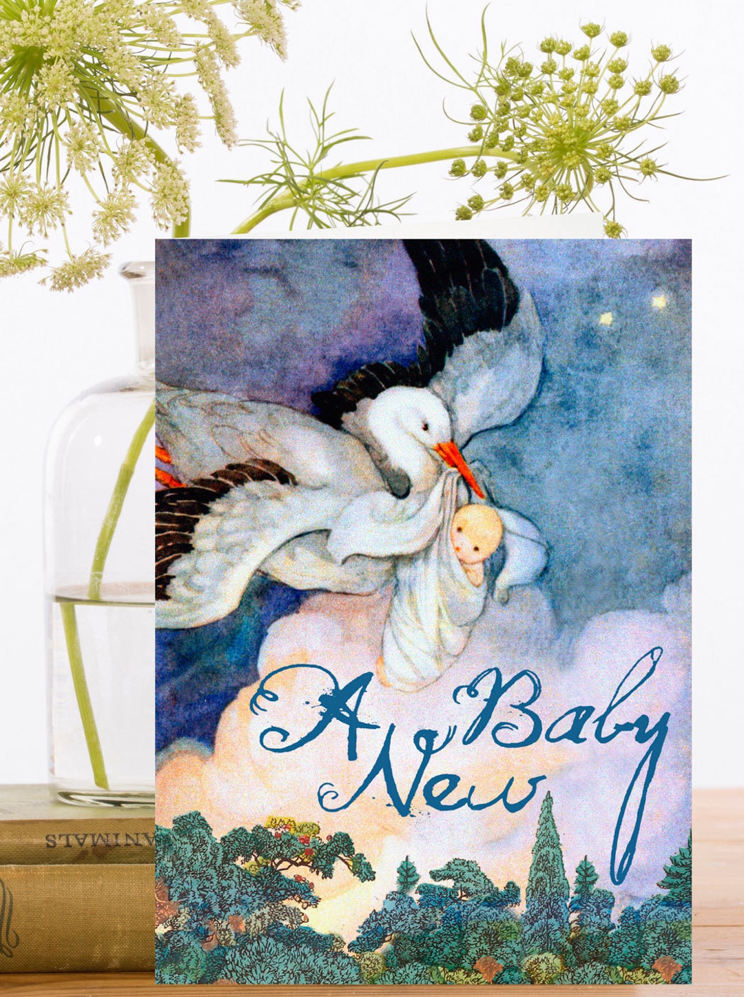 Whimsical Vintage Collage Art Card ~ Sustainably Sourced Material ...