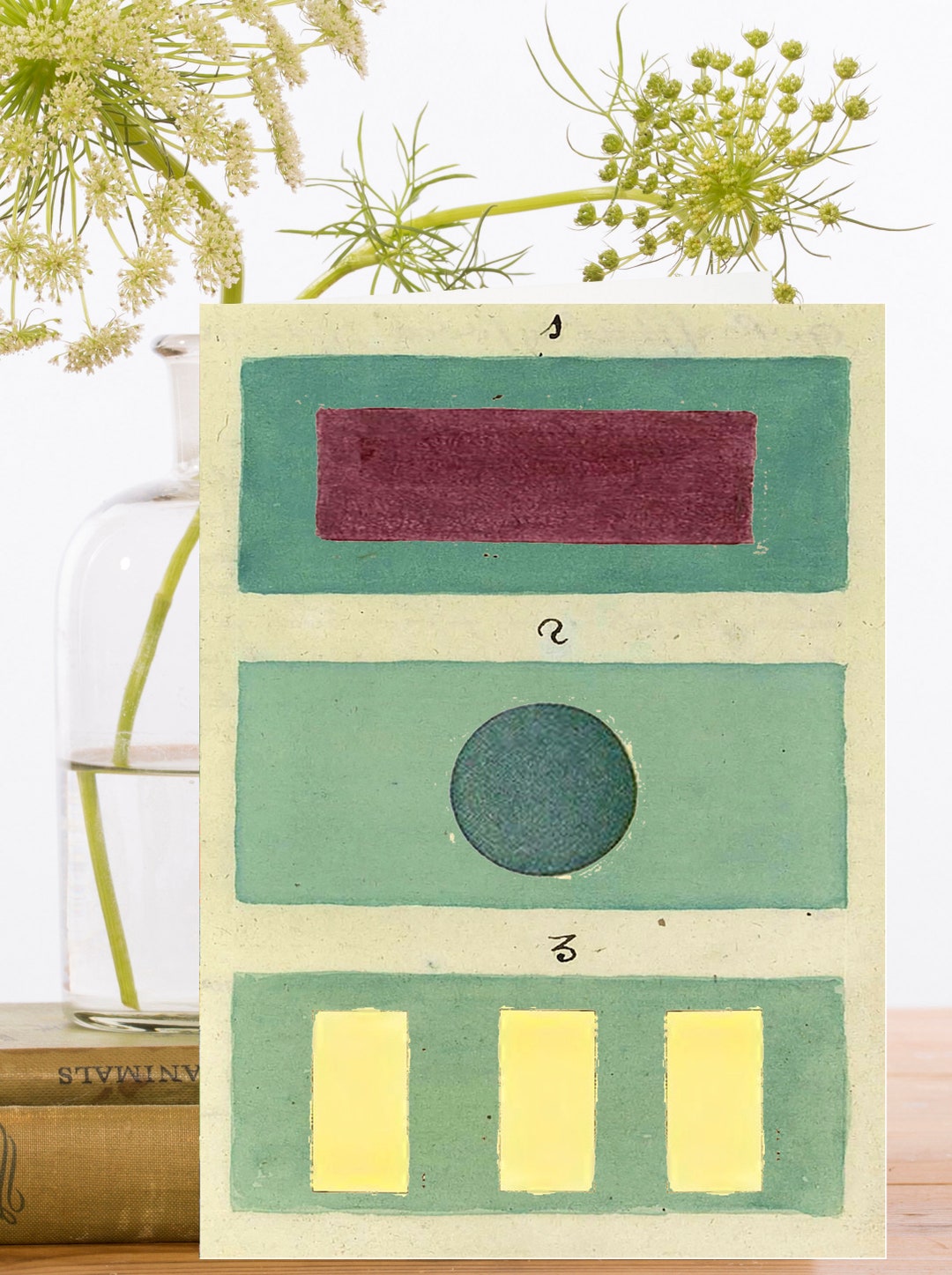 Whimsical Vintage Collage Art Card~sustainably Sourced Material ...