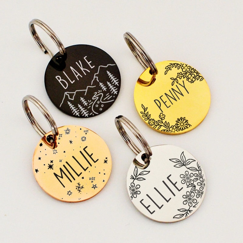 Cute Dog Tag - Etsy