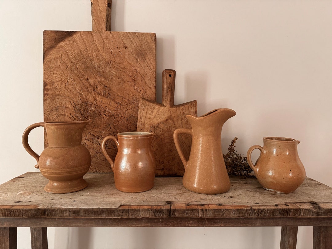 Vintage French Stoneware Pottery Stamped Rhodacéram Carafe - Etsy