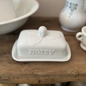 Vintage Beurrier Publicitaire Beurre NOISY Apilco, French Butter Dish ...