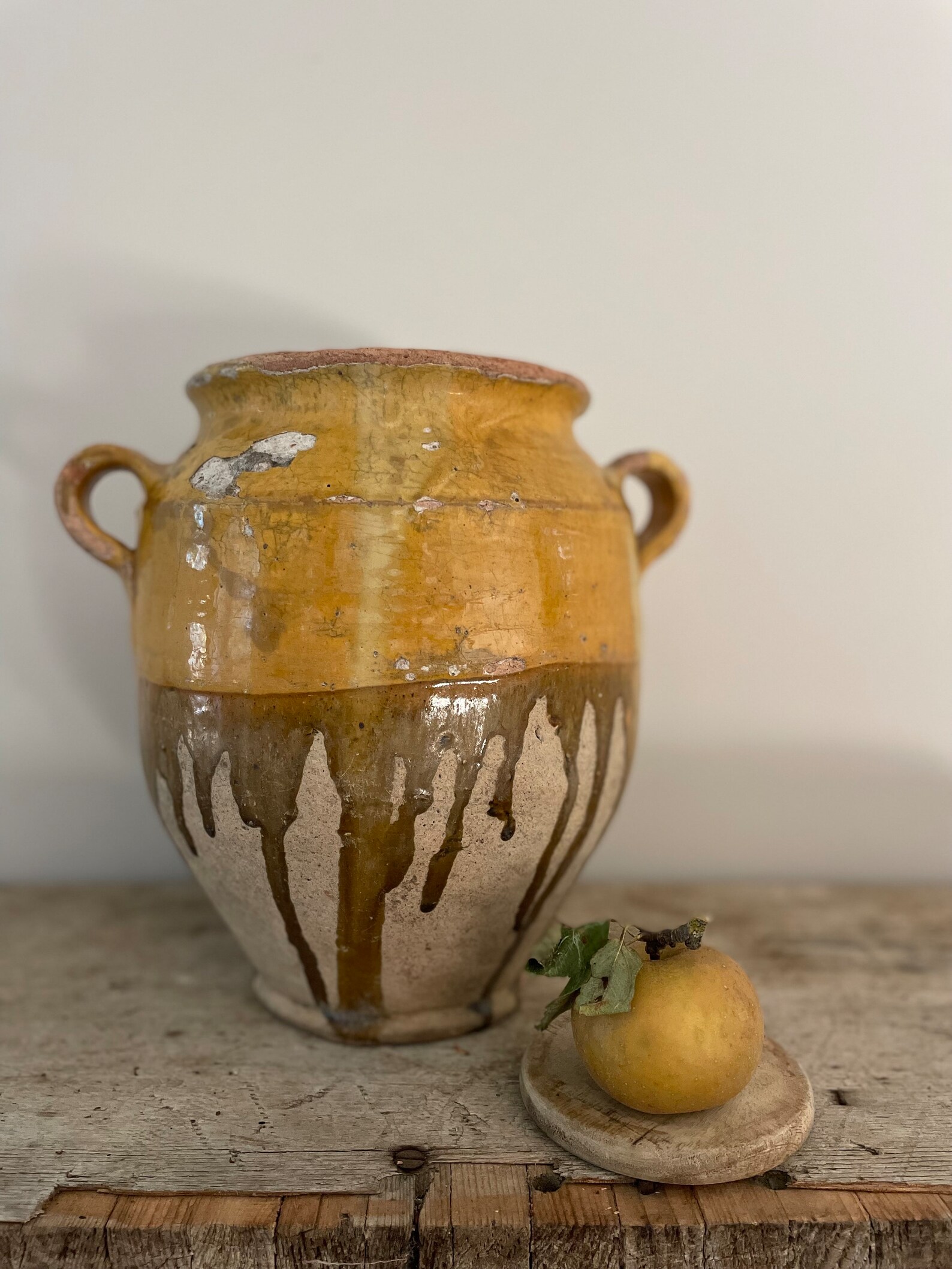 19th Century French Provençal Pottery, Confit Pot, With Drips, Rare ...