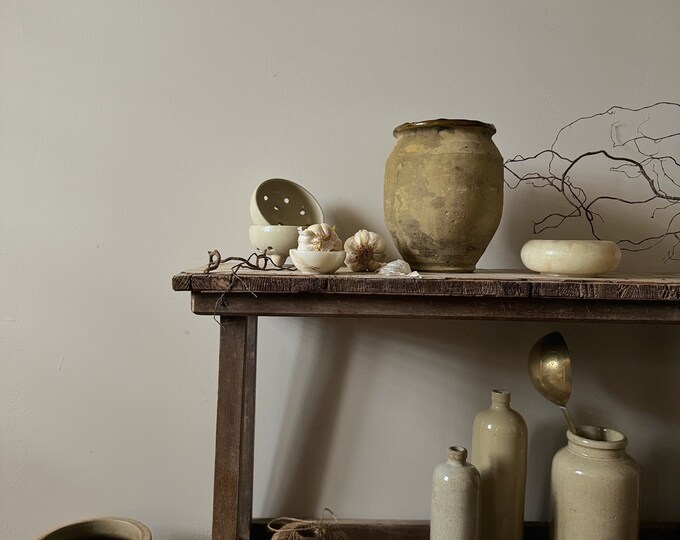19th Century French Pottery, Biot Olive Oil Pot, Antique Pottery Rare ...