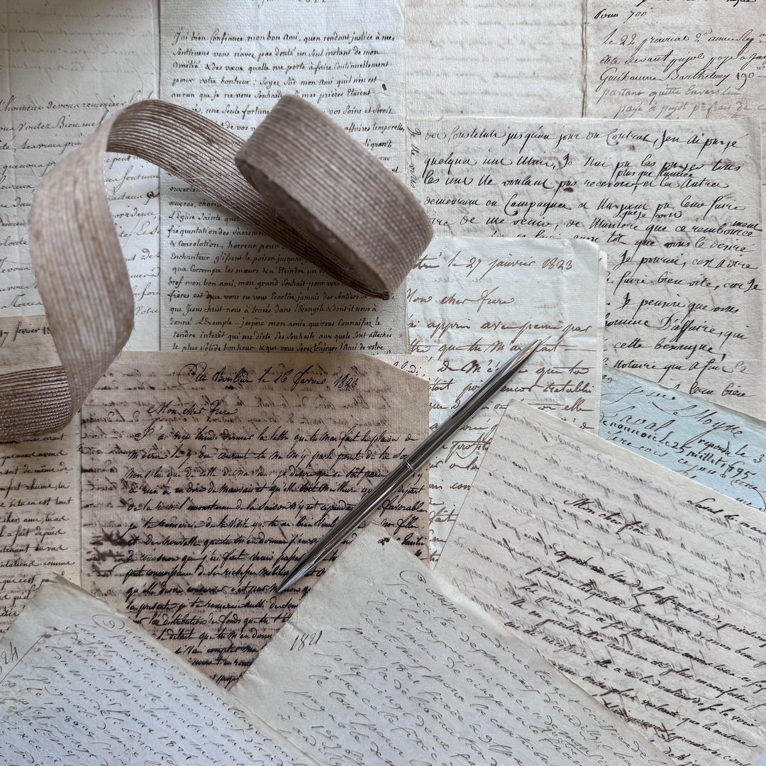 French Antique Handwritten Letters From 1793 to 1823, Memorabilia ...