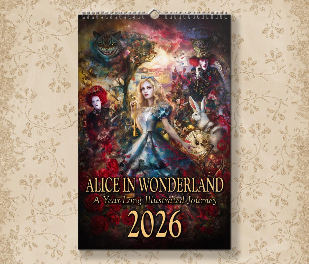 Alice in Wonderland Wall Calendar #1 • Fantasy Art Illustrated Calendar ...