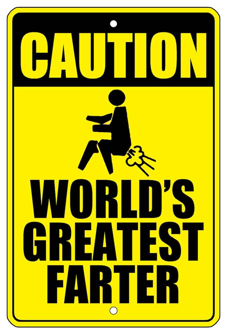 8x12 METAL SIGN Novelty 1 Fart Funny Warning | Etsy