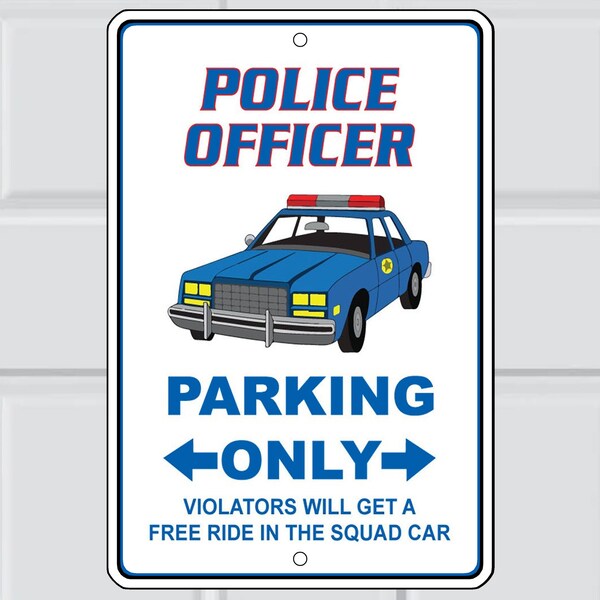 Law Enforcement Parking Signs - Etsy