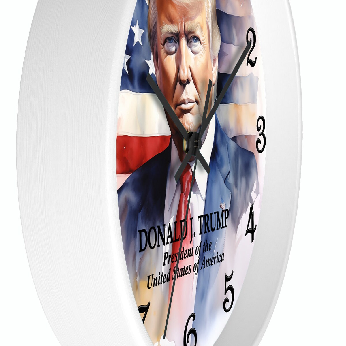 President Donald Trump #3 - 10" Wall Clock - Republican Make America ...