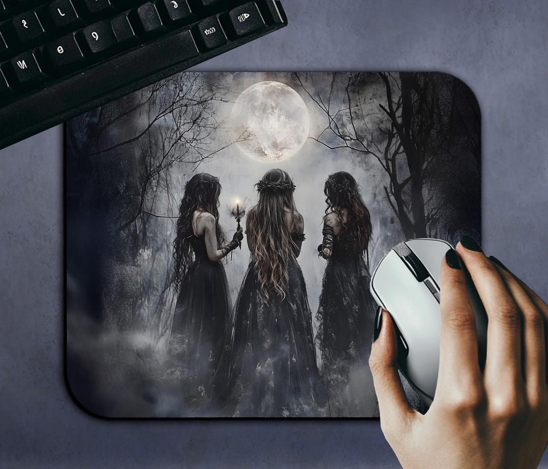 The Coven Mouse Pad #2, Supernatural and Occult Decor, Three Witches ...