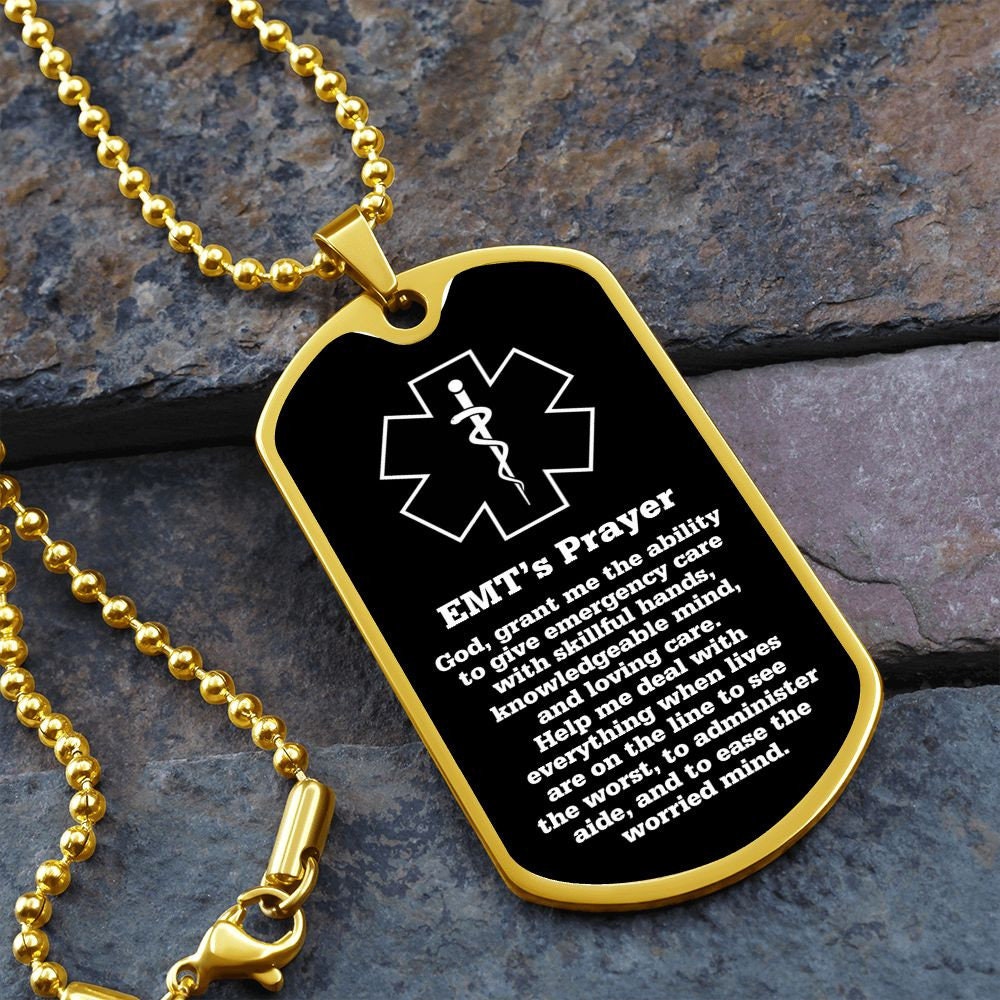 Emt Prayer Dog Tags