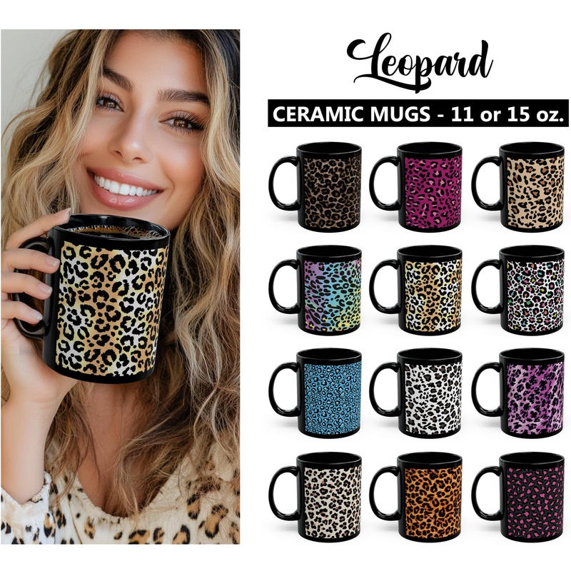 Leopard Coffee Mug - Etsy