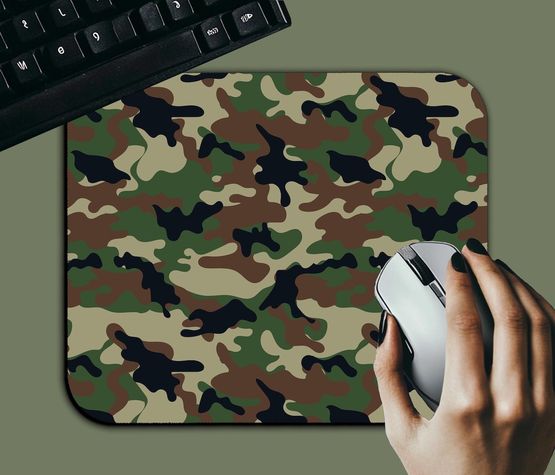 Camouflage Mouse Pad #1, Camo Desk Mat, Military Office Decor, Army ...