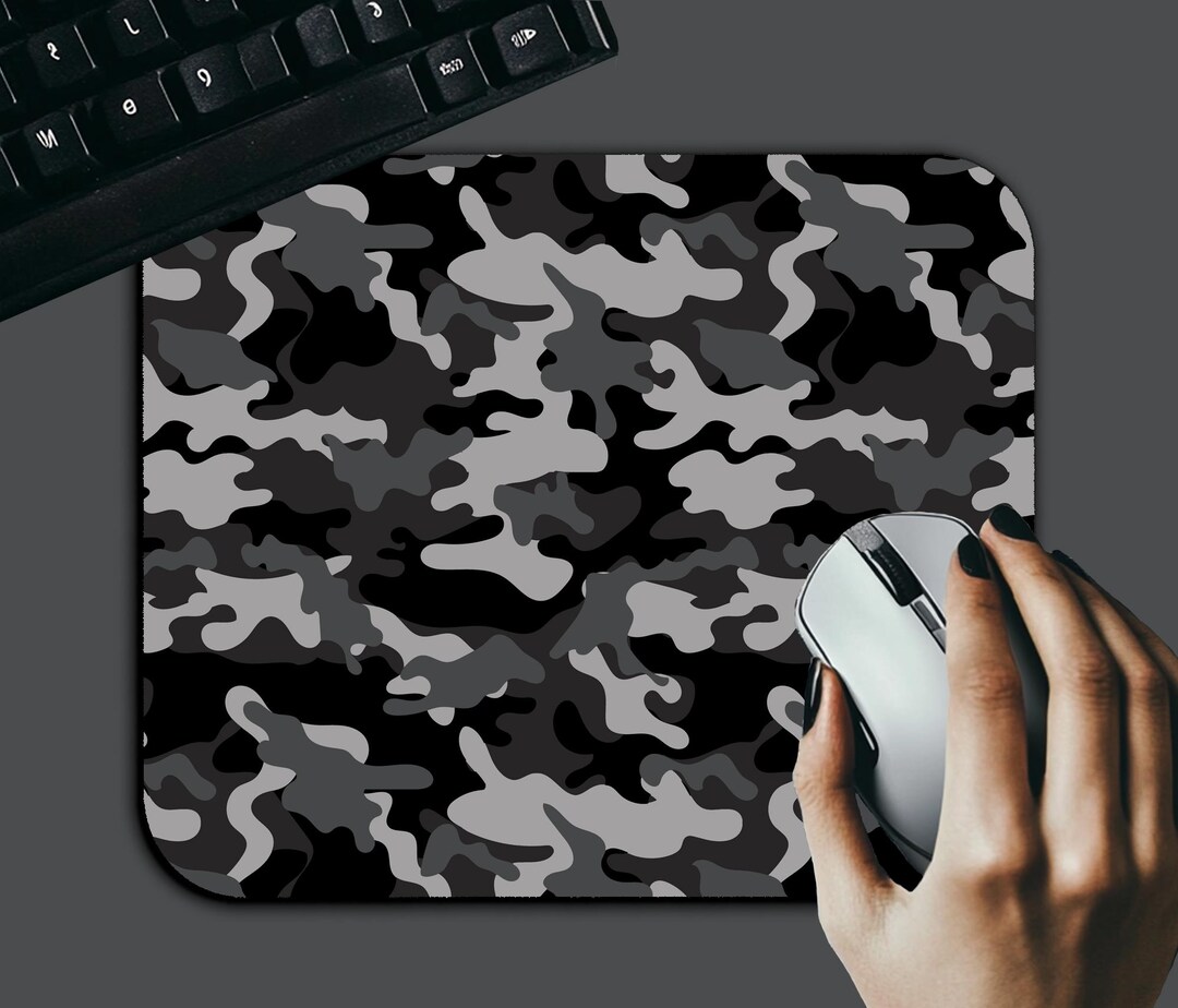 Camouflage Mouse Pad #2, Camo Desk Mat, Military Office Decor, Army Mousepad, Computer Accessory ...
