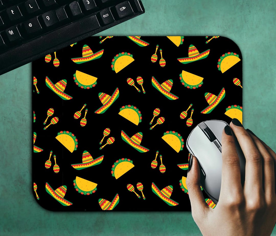 Mexican Mouse Pad #5, Mexico Office Decor, Mexican Heritage Gift, Cinco ...