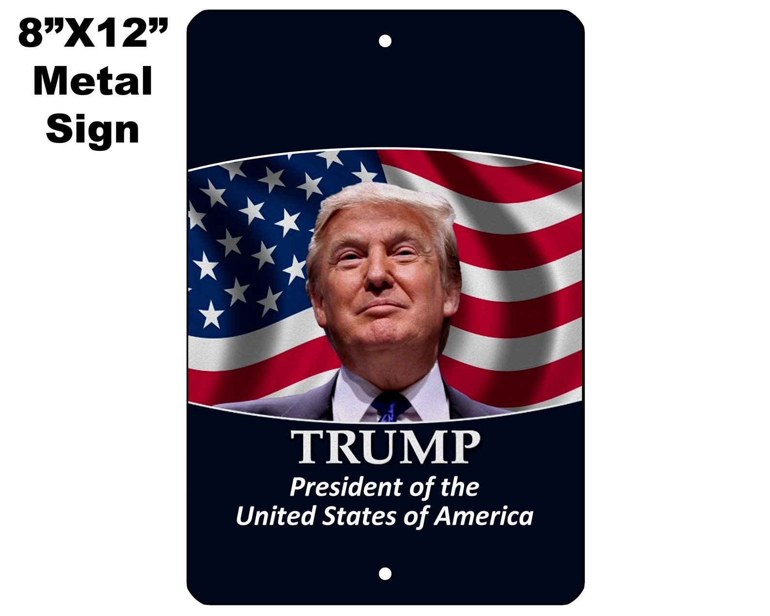8x12 METAL SIGN Political Donald Trump 2 | Etsy