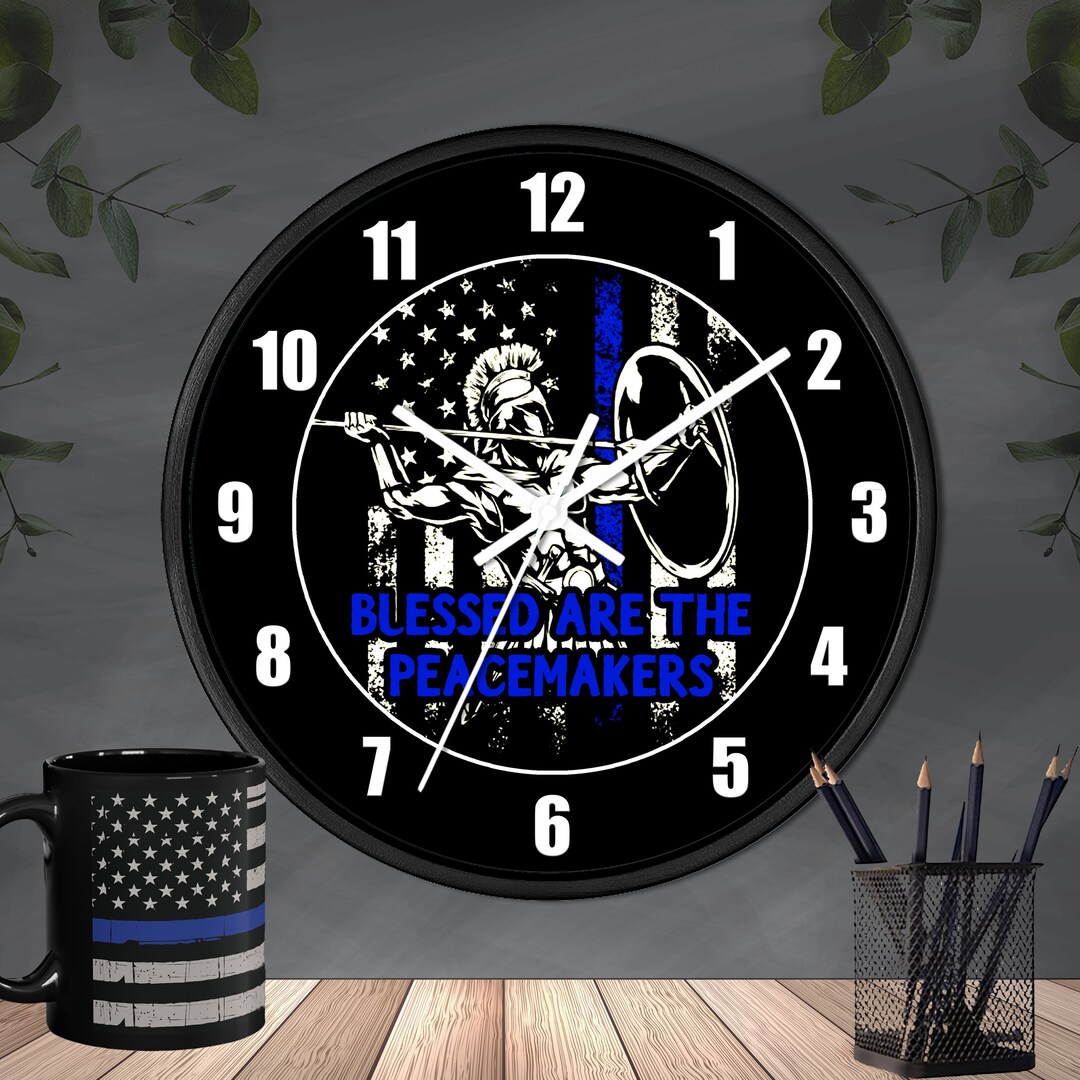 Police 17 10 Wall Clock Officer Dept Cop Law - Etsy