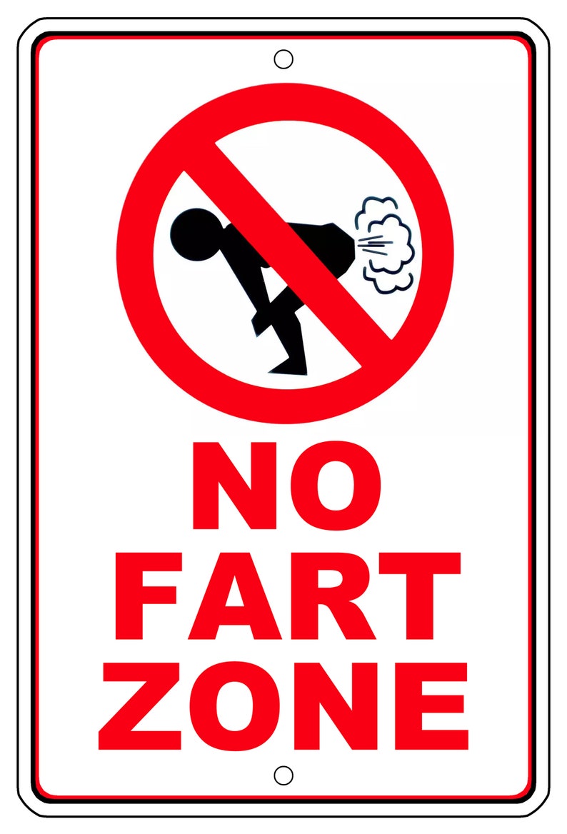 8x12 METAL SIGN Novelty 1 Fart Funny Warning | Etsy