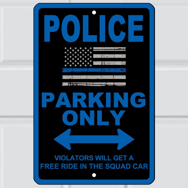 Law Enforcement Parking Signs - Etsy