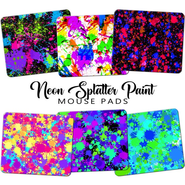 Neon Splatter - Etsy