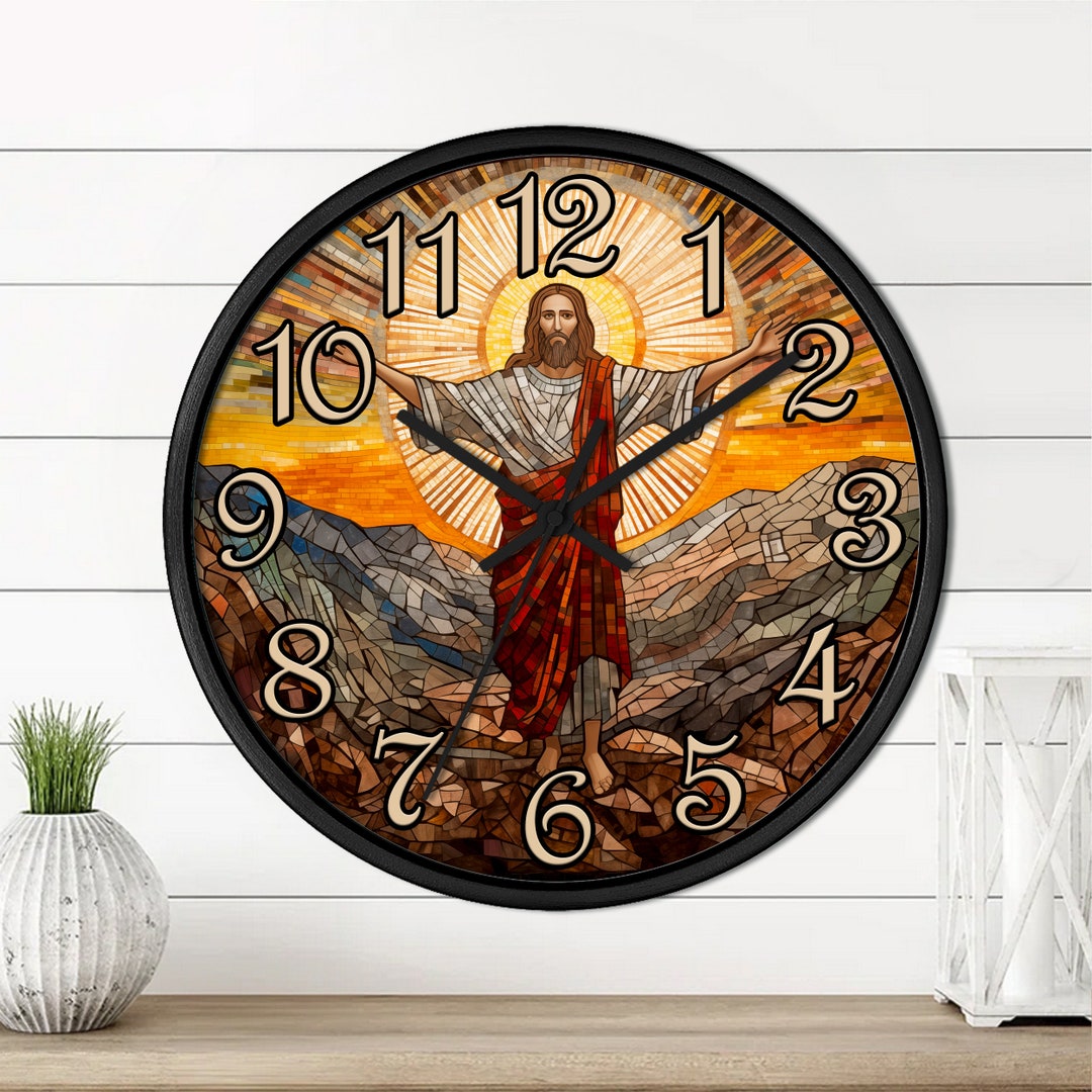 Christian 11 10 Wall Clock Jesus Christ Religious Spiritual God Prayer ...