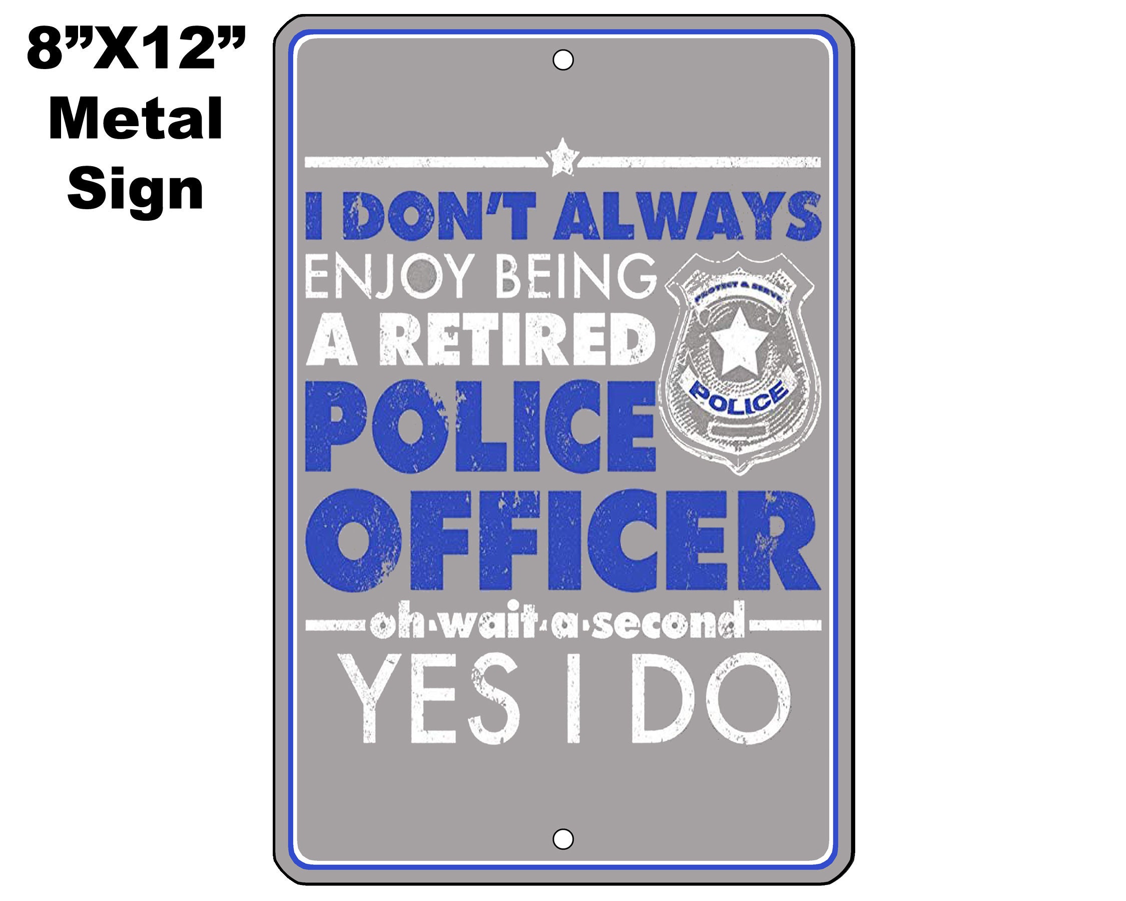 8x12 METAL SIGN Police 41 Cop Officer Law | Etsy