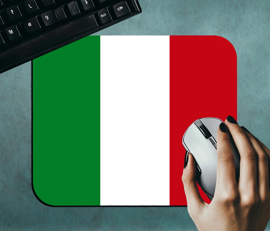 Italian Flag Mouse Pad #1, Italia Desk Accessory, Italy Office Decor ...