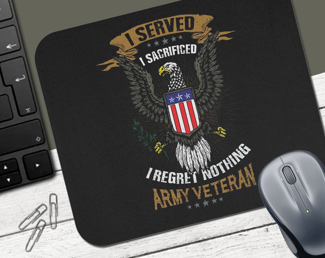MOUSE PAD Veteran 7 U.S. Army Navy Air Force Armed Forces - Etsy