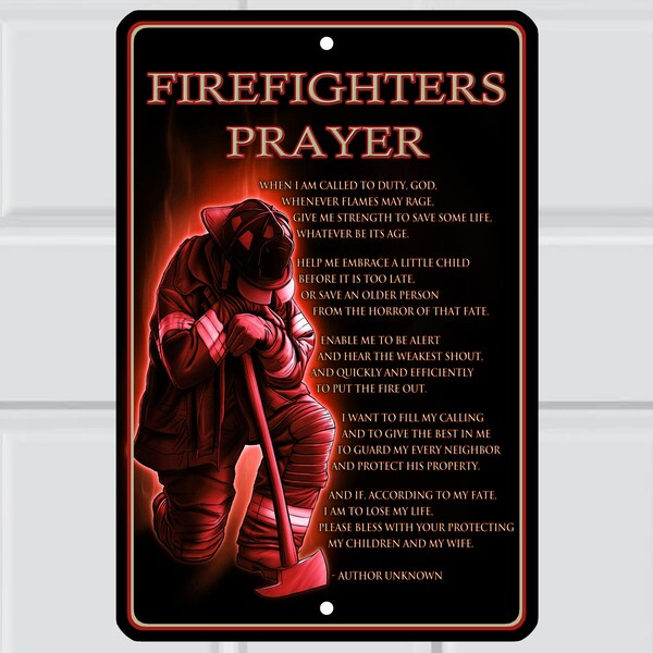 Firefighter Sign - Etsy