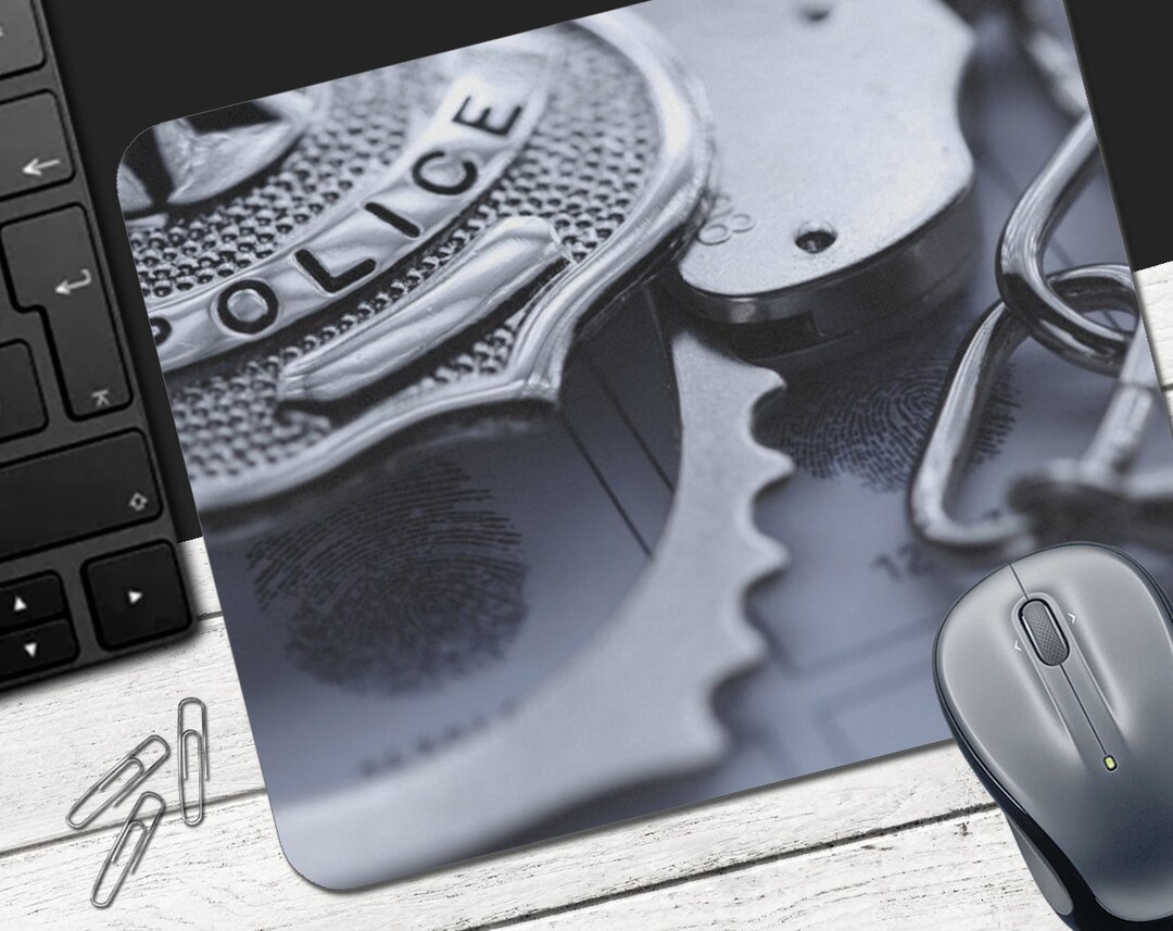 MOUSE PAD Police 28 Officer Dept Cop Hero Law Enforcement Thin Blue ...