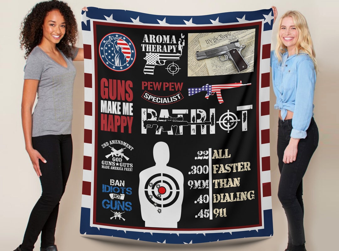 Gun Rights Collage Gift Velveteen Throw Blanket 1 2nd Amendment Rights ...