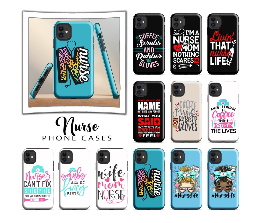 Nurse 4 Cell Phone Case RN LPN Nurse Practitioner Health Care Caregiver ...