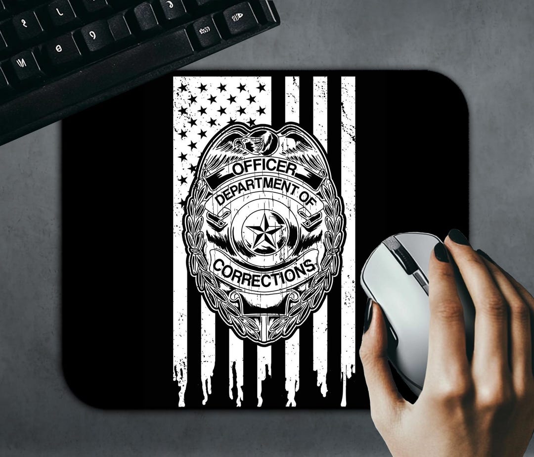 Correctional Officer Mouse Pad #4, Prison Guard Desk Mat, Law ...