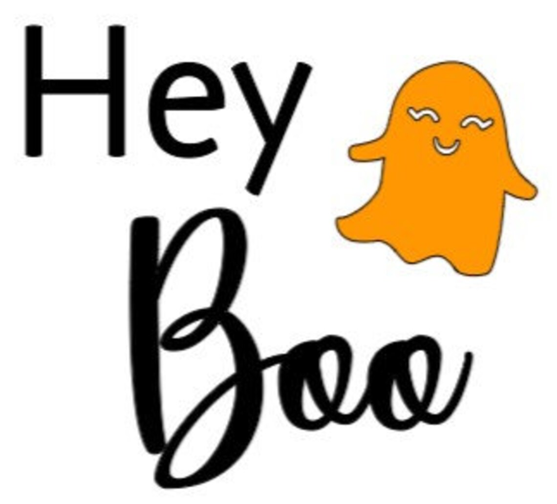 Hey Boo Decal - DECAL ONLY - Halloween Decal - Halloween Wine Glass ...