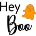 Hey Boo Decal - DECAL ONLY - Halloween Decal - Halloween Wine Glass ...