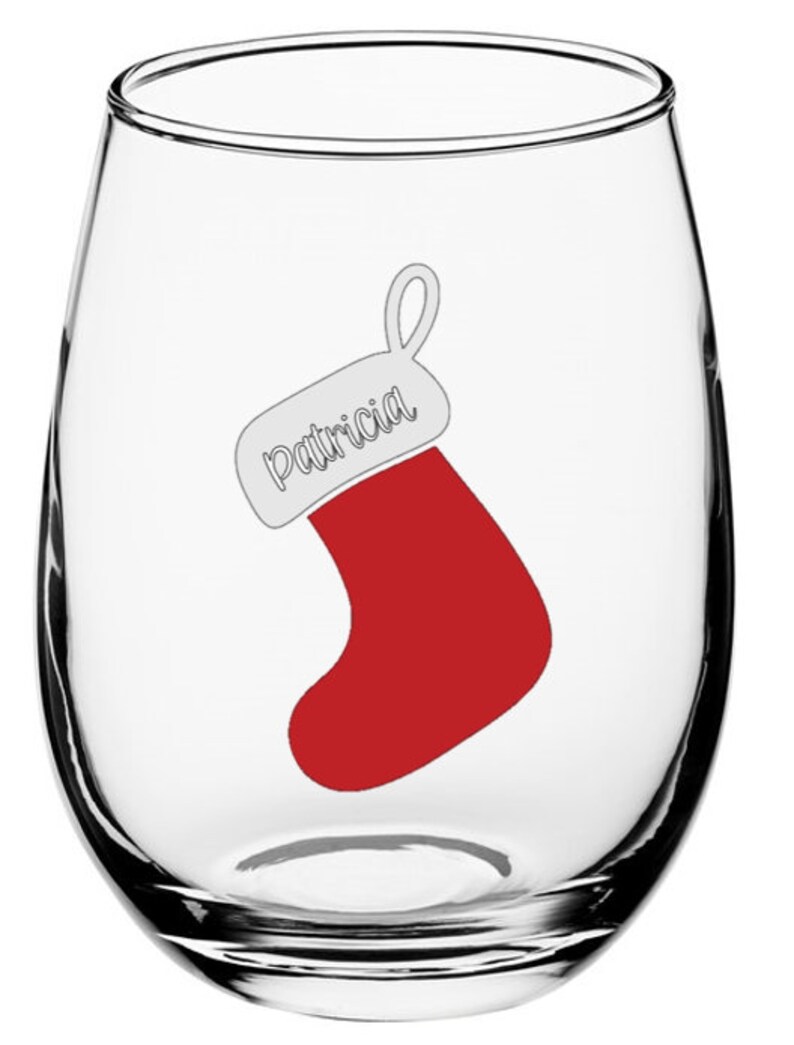 Personalized Christmas Stocking LABEL ONLY - Christmas Stocking Wedding ...