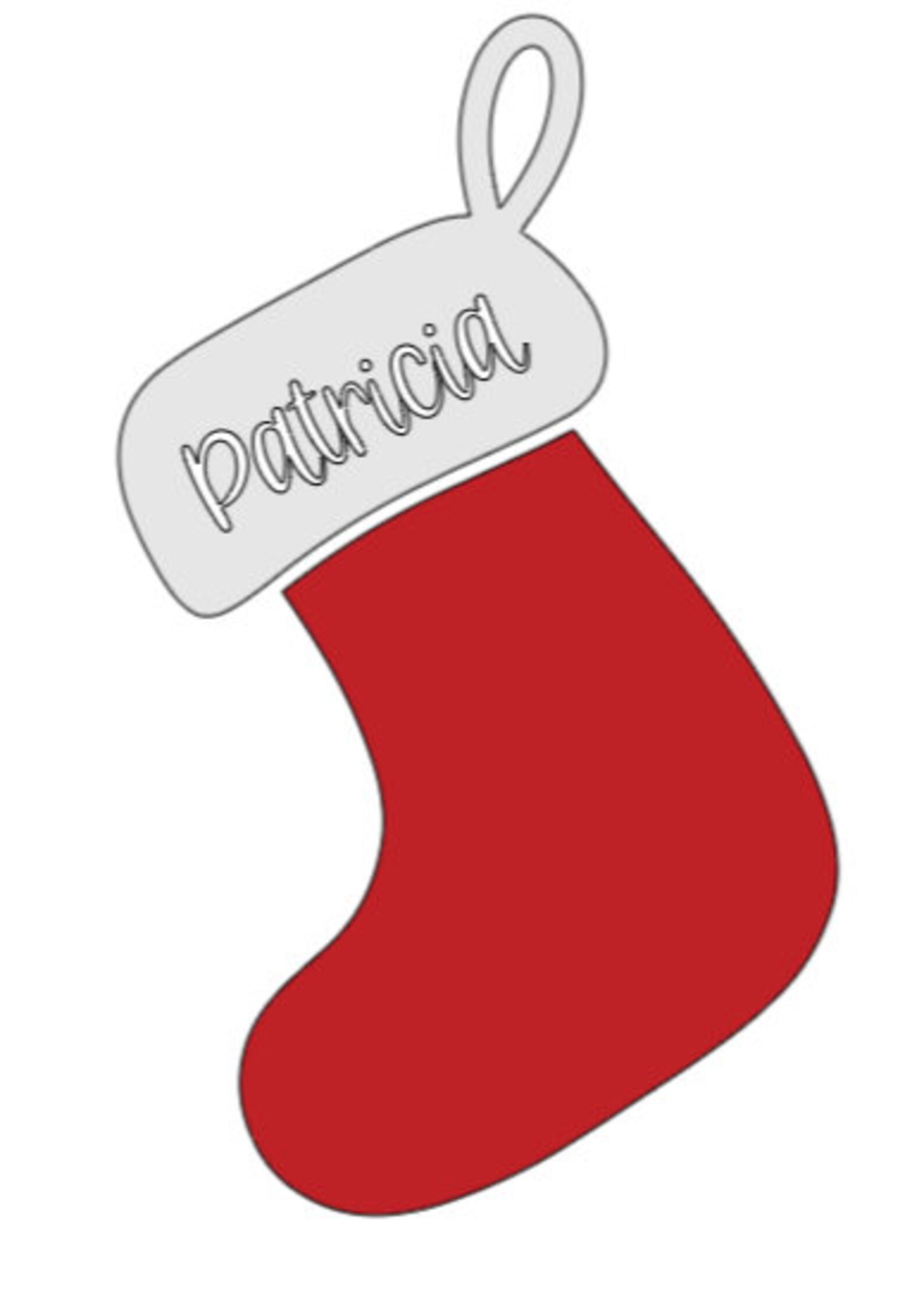 Personalized Christmas Stocking LABEL ONLY - Christmas Stocking Wedding ...