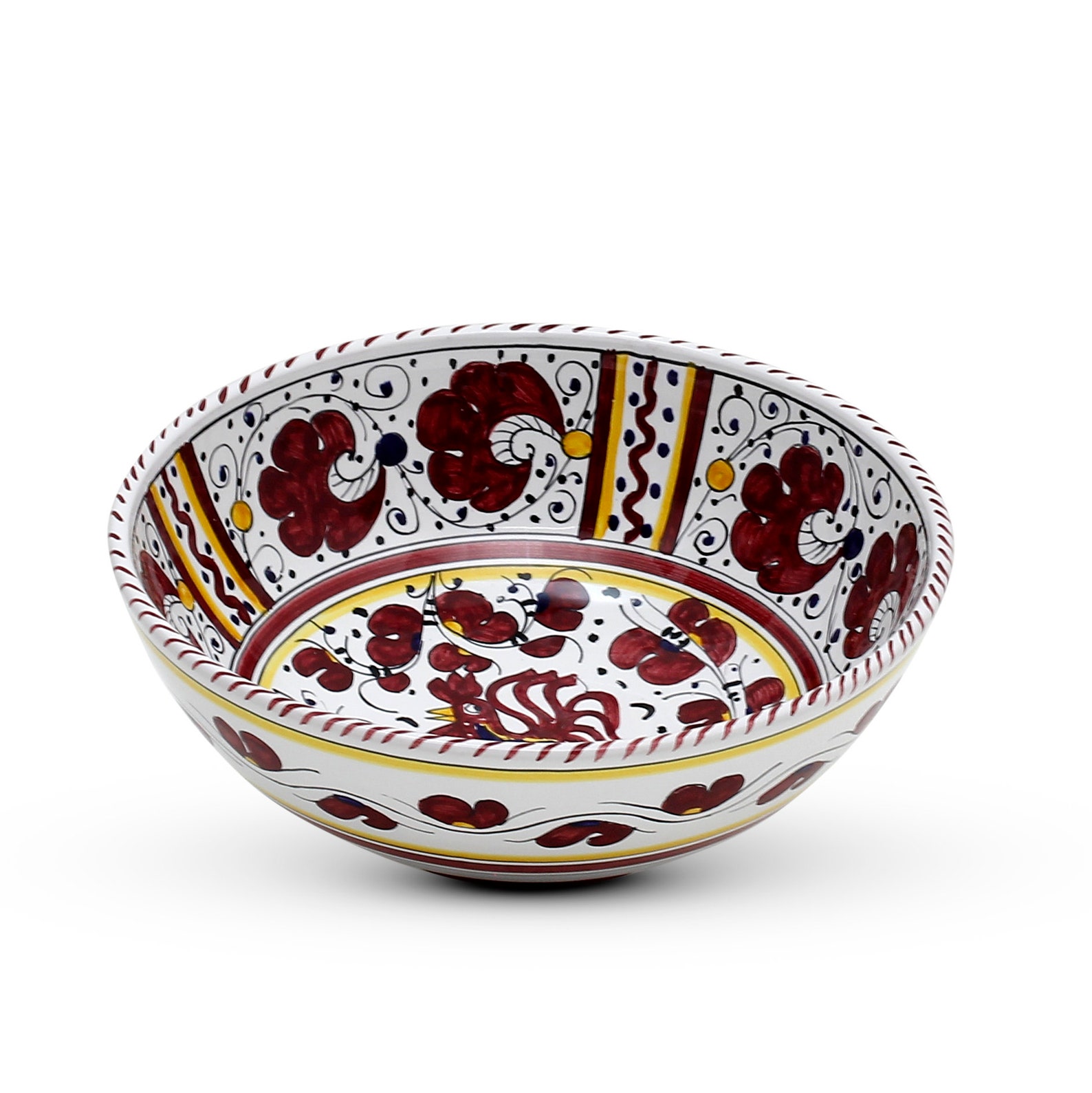 ORVIETO RED ROOSTER: Salad Bowl medium - Etsy